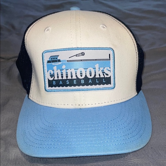 Accessories | Chinooks Baseball Cap Blue And White | Poshmark